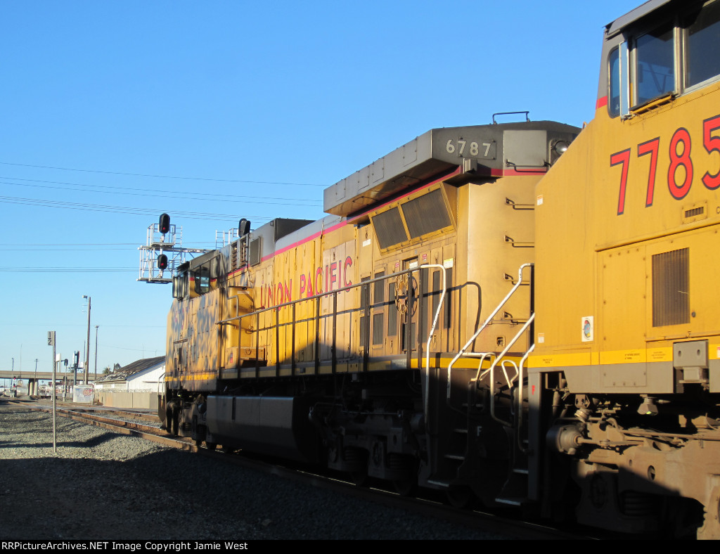 UP 6787 (with UP 7785)